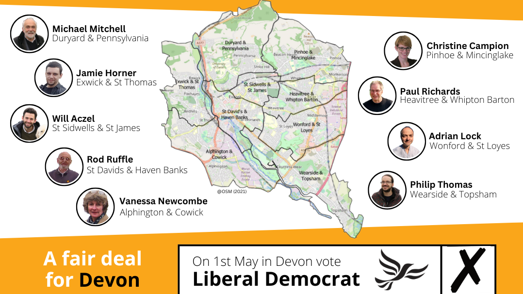 Meet your Lib Dem Devon County Council candidates for Exeter! - Exeter ...